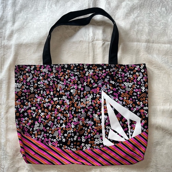 Volcom | Bags | Volcom Cool It Beach Totebeach Bag Floralstripes From ...